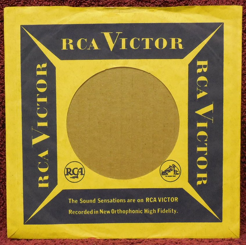 rca 45 RPM RECORD COMPANY SLEEVES Page rca